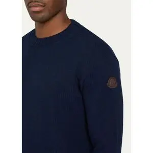 Moncler Wool-cashmere Crewneck Sweater