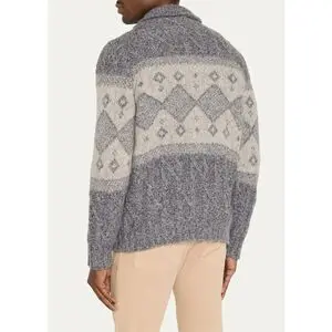 Brunello Cucinelli Fair Isle Full-zip Cardigan