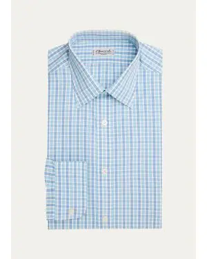 Charvet Plaid Cotton Dress Shirt