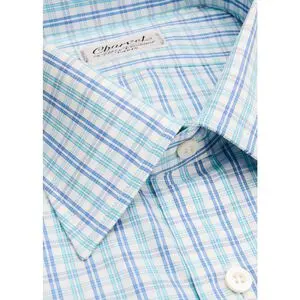 Charvet Plaid Cotton Dress Shirt