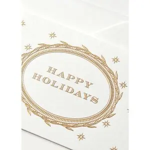 Smythson Happy Holidays Greeting Cards, Box Of 10