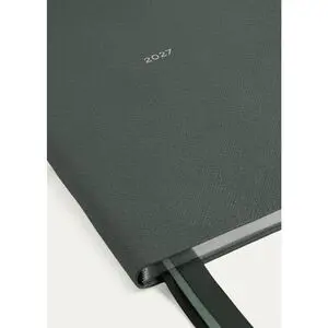 Smythson Portobello 2027 Weekly Vertical Journal In Panama Leather - Green