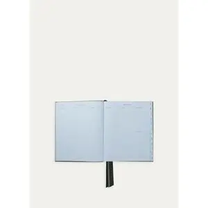 Smythson Portobello 2027 Weekly Vertical Journal In Panama Leather - Green