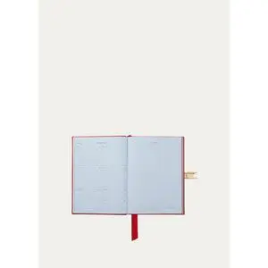 Smythson Soho 2027 Weekly Journal In Mara Croc-embossed Leather With Slide