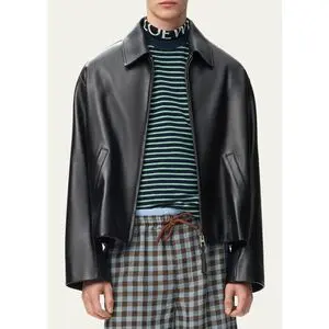 Loewe Nappa Leather Zip-up Jacket