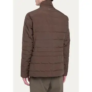 Herno Quilted Stand-collar Jacket - Brown