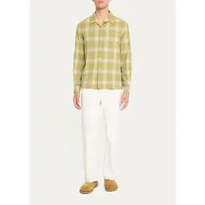 JW Anderson Checked Cotton Camp-collar Shirt
