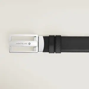 Montblanc Sartorial Leather 35mm Plate Buckle Belt