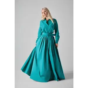 LE FAFO Taffeta Shirt & Skirt Suit