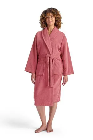 CHRISTY Supersoft Cosy Microvelour Soft Bath Robe Blossom