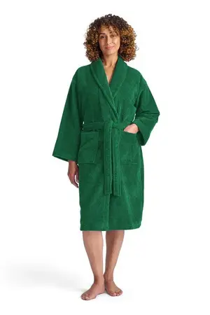 CHRISTY Supersoft Cosy Microvelour Soft Bath Robe Forest