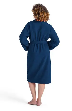CHRISTY Supersoft Cosy Microvelour Soft Bath Robe - Navy