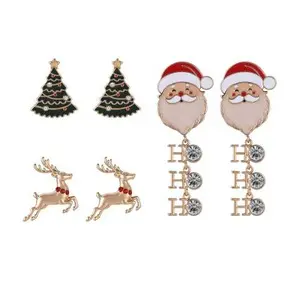 HALLMARK 3-pair Earring Setsanta