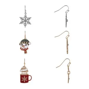 HALLMARK 3-pair Earring Sethot Cocoa