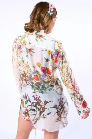 ARATTA Lilia Embroidered Shirt - White