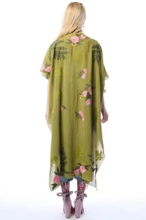 ARATTA Miss April Embroidered Cover Up - Olive