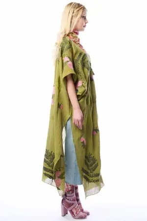 ARATTA Miss April Embroidered Cover Up - Olive