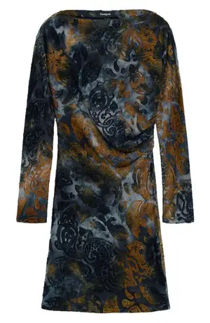 Desigual Long Sleeved Knit Dress