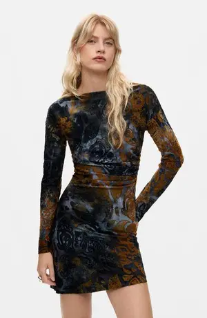 Desigual Long Sleeved Knit Dress