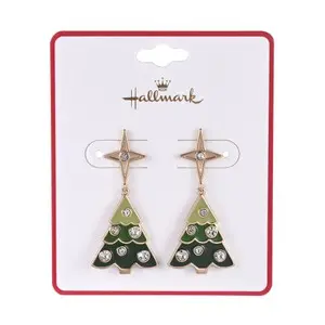 HALLMARK Christmas Tree Earrings