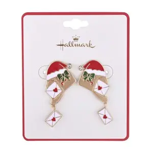 HALLMARK Santa Mail Statement Earrings