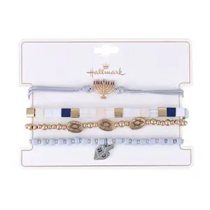 HALLMARK 4 Piece Hanukkah Bracelet Set