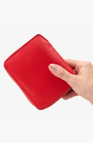 TUSK Lille Medium Zip-around Wallet - Red