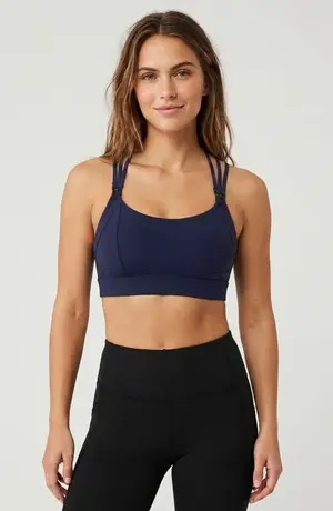 SWEAT & MILK Chloé 5 Built-in Cup Running Nursing And Pumping Sports Bra - Midnight