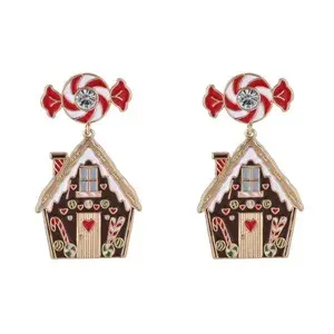 HALLMARK Gingerbread House Earrings