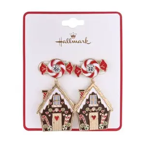 HALLMARK Gingerbread House Earrings