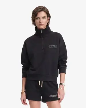ALPENHAUS Lepras Quarter Zip Sweatshirt Black