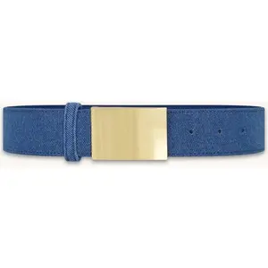 THE NOLI SHOP Bianca Denim-look Belt - Medium Blue