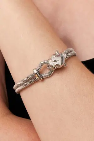ORADINA Sterling Majestic Panther Bracelet