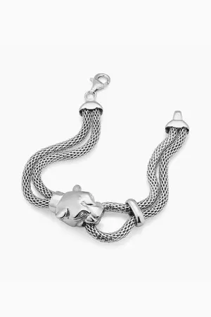 ORADINA Sterling Majestic Panther Bracelet