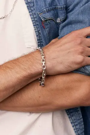 ORADINA Porto Link Bracelet In Sterling