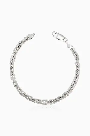 ORADINA Captain Link Statement Bracelet In Sterling