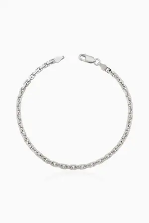 ORADINA Captain Link Layering Bracelet In Sterling - Silver