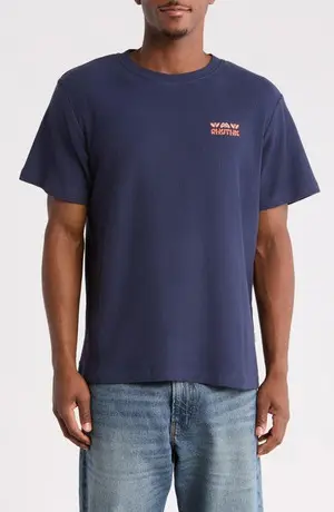RHYTHM Diego Cotton T-shirt - Navy