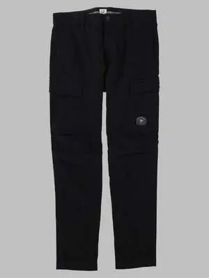 C.P. COMPANY Pantalone Cargo In Raso Di Cotone Stretch - Black