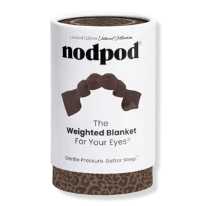 NODPOD Weighted Blanket For Your Eyes Untamed Collection - Mocha Leopard