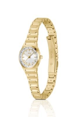 BOSS Candor Gracey Gold-tone Watch With Crystal-accented Dial