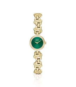 BOSS Double B Dressy Green-dial Watch With Monogram Bracelet - Assorted Pre Pack