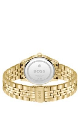 BOSS Langford Black-dial Watch With Five-link Bracelet