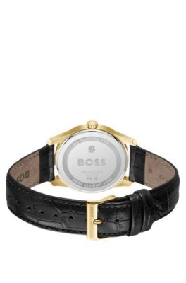 BOSS Principle Prestige Watch With Black Textured Dial