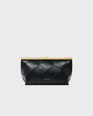 ANINE BING Clutch Anine Braided Leather - Black