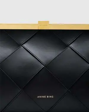 ANINE BING Clutch Anine Braided Leather
