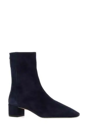 AQUAZZURA Dark Suede Saint Honorã¨ Ankle Boots - Blue