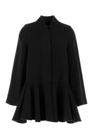 Loewe Wool Blend Coat - Black