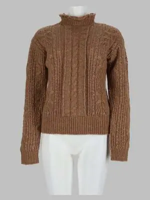 Moncler Maglia Traforata In Misto Alpaca