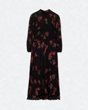 ALLSAINTS Mio Floral-print Maxi Dress - Red